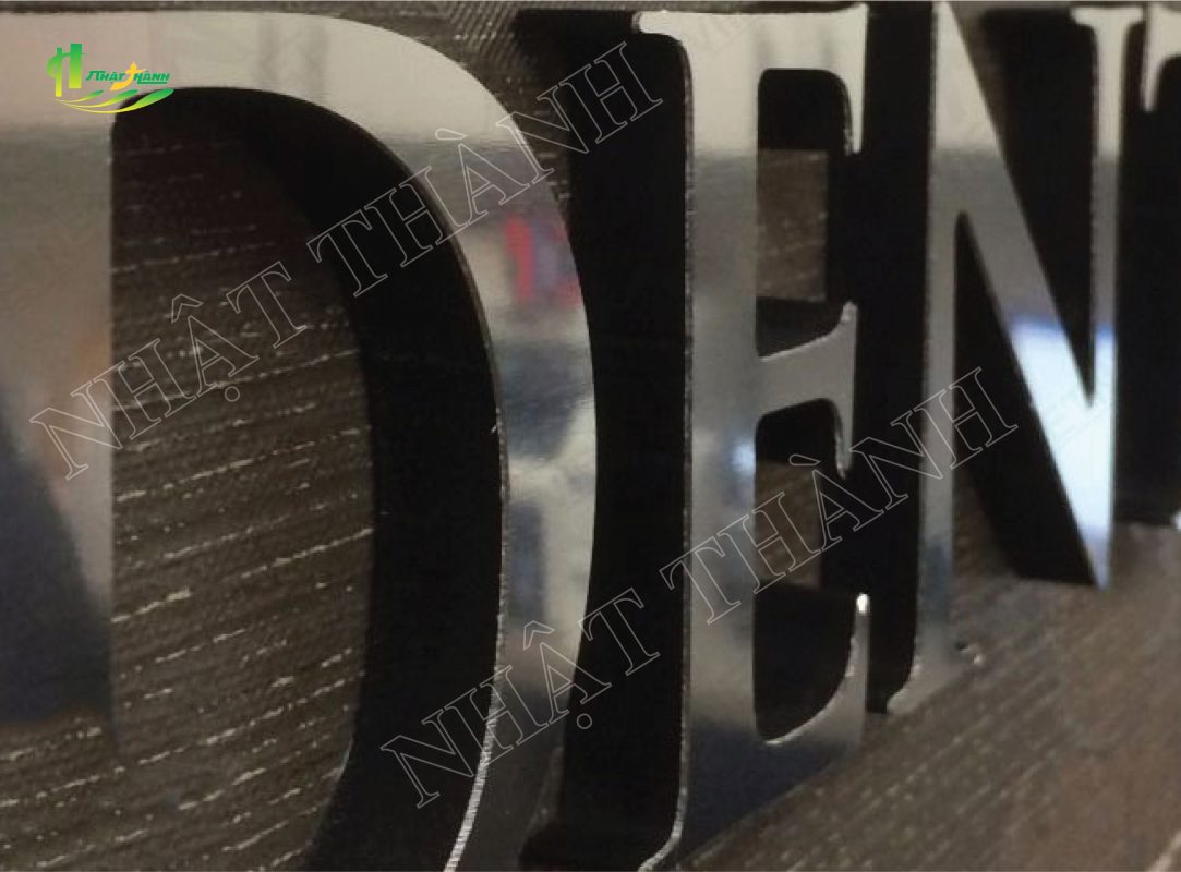 Chữ inox Đen - Quảng Cáo Nhật Thành